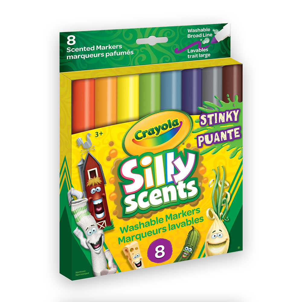 Crayola - 8 marqueurs lavables Stinky Scents à trait large | Toys R Us ...