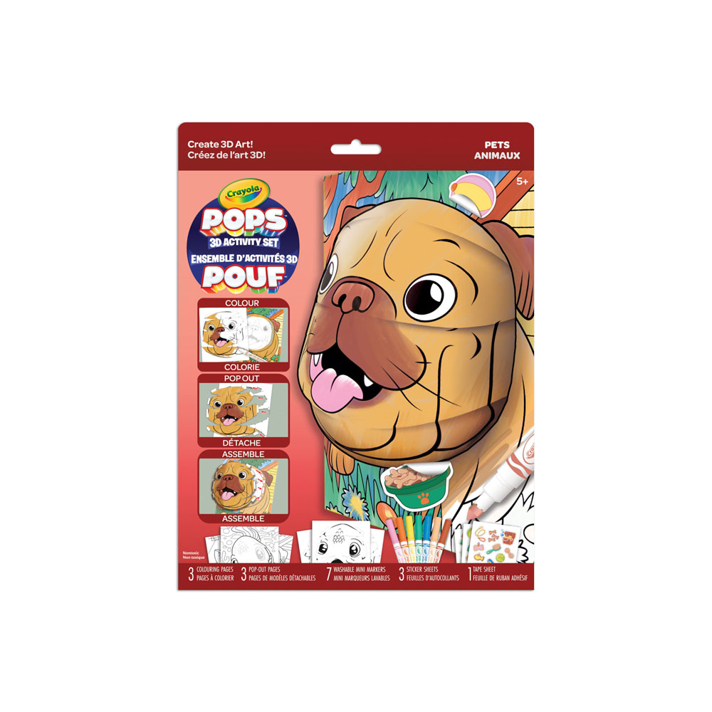 Crayola POPs 3D Kids Art Set, Pets | Toys R Us Canada