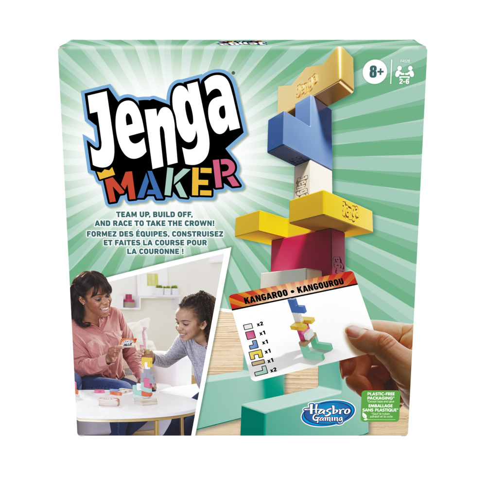 Jenga Maker, Genuine Hardwood Blocks, Stacking Tower Game | Toys R Us ...