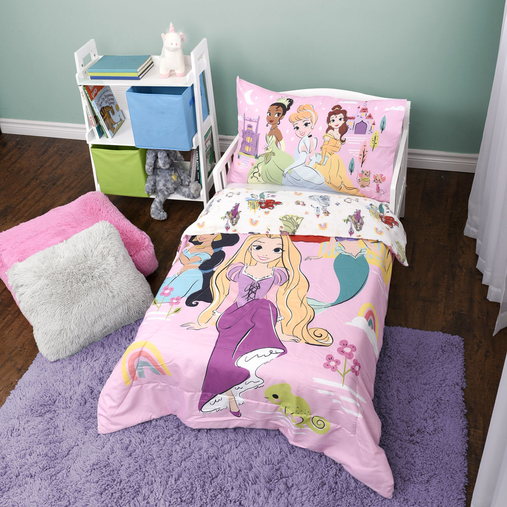 Disney Princess 2-Piece Toddler Bedding Set including Comforter and ...