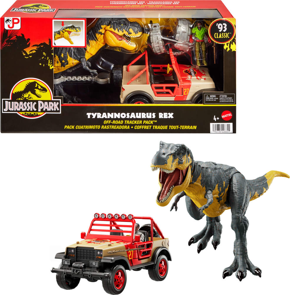 Jurassic Park Tyrannosaurus Rex Off-Road Tracker Pack Set | Toys R Us ...