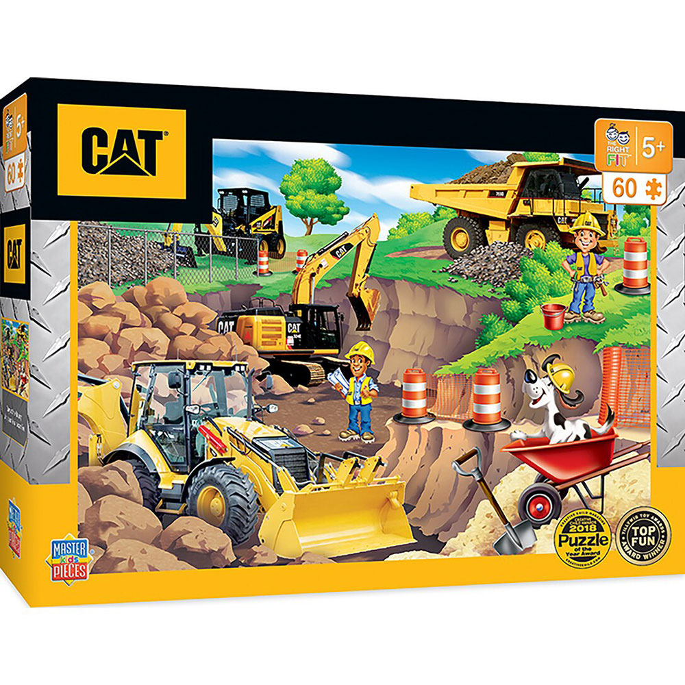 Caterpillar Day at the Quarry - Construction Trucks 60 Piece Kids ...