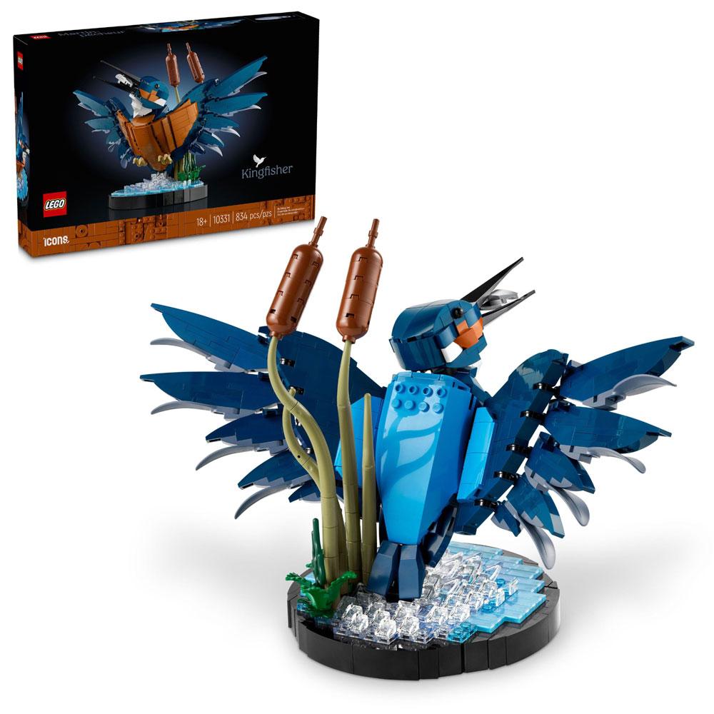 LEGO Icons Kingfisher Bird Building Set for Build and Display 10331 ...