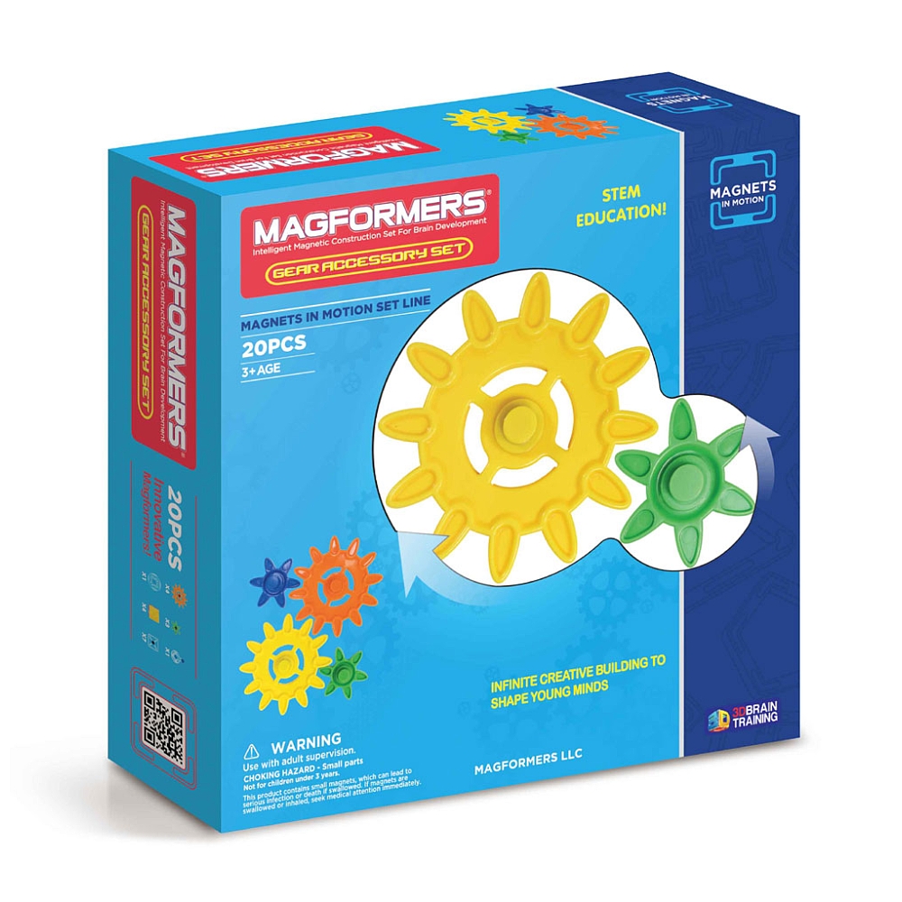 Magformers Magnets in Motion Gear Accessory 20 Piece Set | Toys R Us Canada