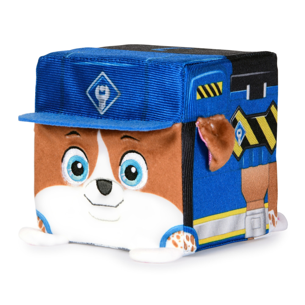 Rubble and Crew Stuffed Animals, Wheeler, 4-Inch Cube-Shaped Plush Toy ...