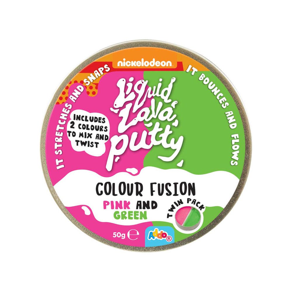 Nickelodeon Liquid Lava Putty Colour Fusion Pink and Green - Notre ...