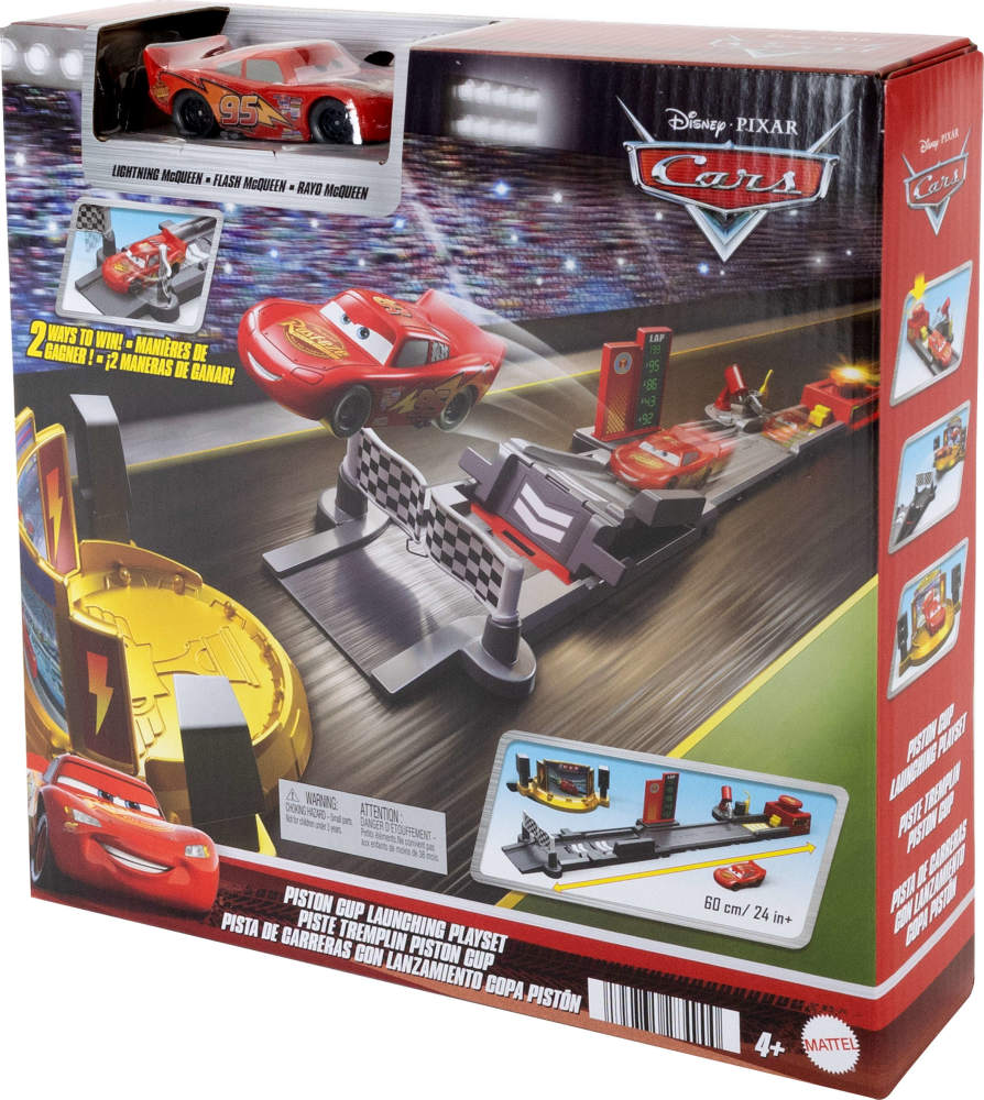 Disney and Pixar Cars Piston Cup Jump and Stunt Runway Playset ...