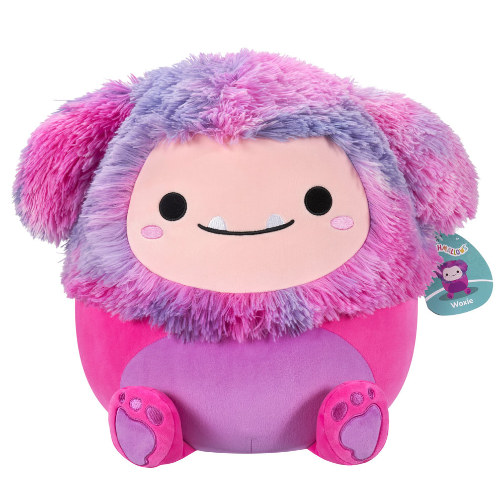 Squishmallows 5" - Woxie the Magenta Bigfoot with Multicolored Hair ...