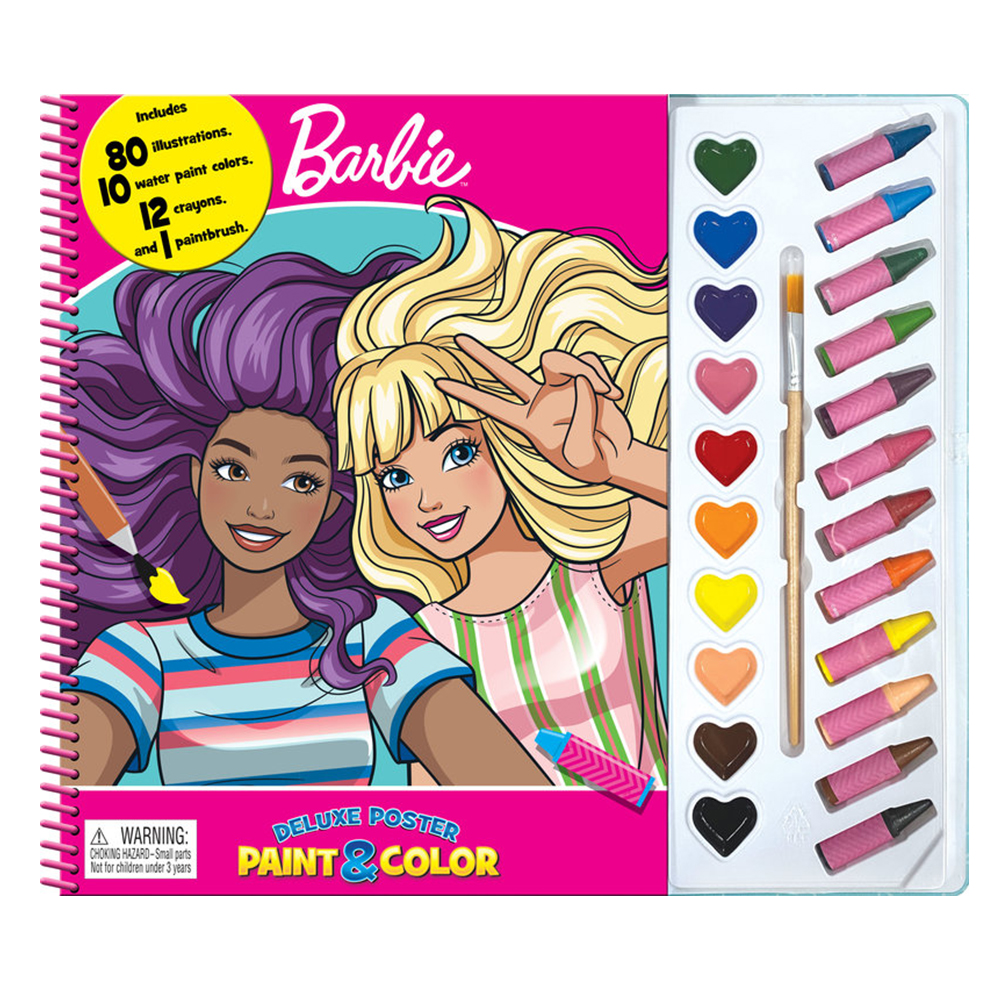 Barbie Deluxe Poster Paint & Color - English Edition | Toys R Us Canada