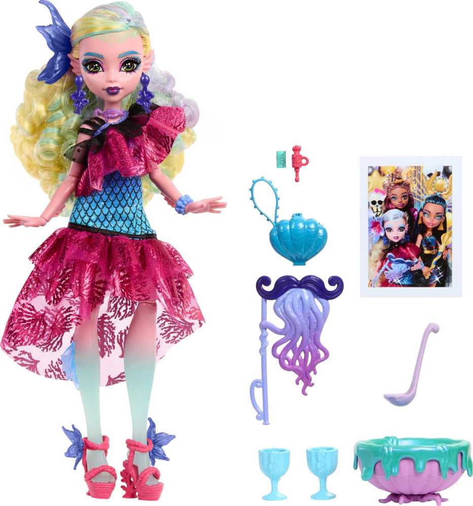 Monster High Lagoona Blue Doll in Monster Ball Party Dress with ...