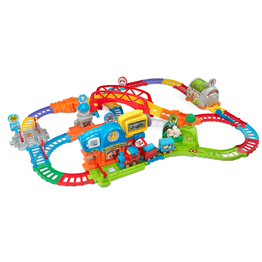 VTech Super circuit train éducatif + Adam train marchand - Édition ...