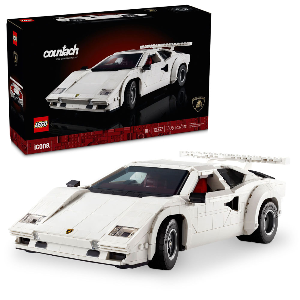 LEGO Icons Lamborghini Countach 5000 Quattrovalvole Model Car Kit ...