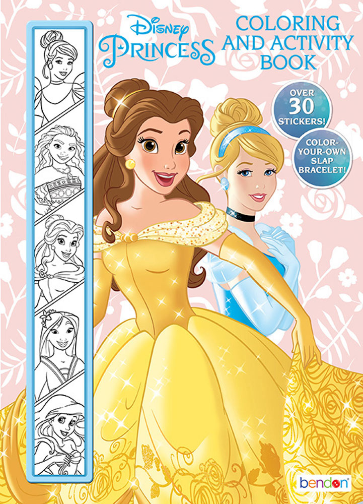 Princess Colour & Activity Book with Slap Bracelet - English Edition ...