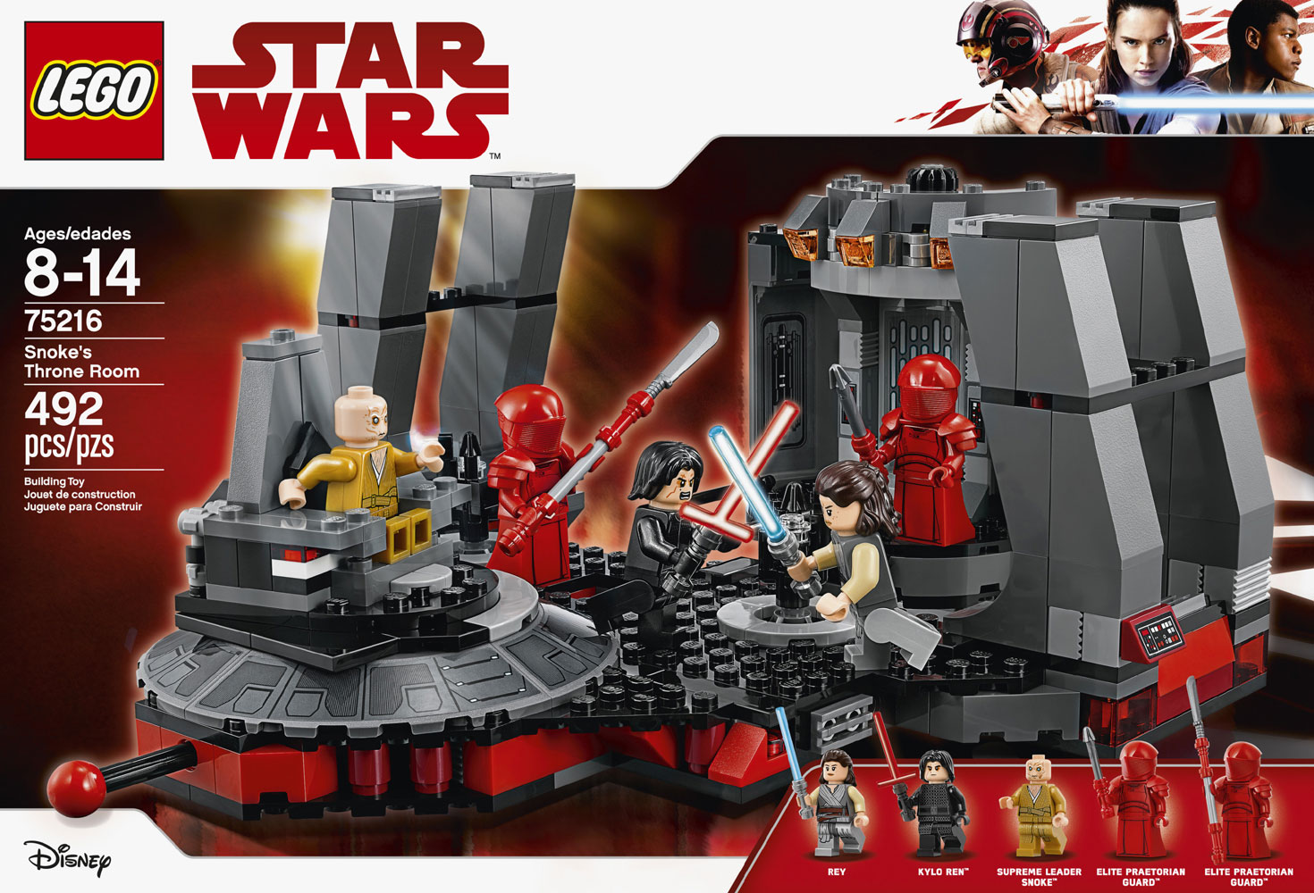 LEGO Star Wars TM La salle du trône de Snoke 75216. | Toys R Us Canada