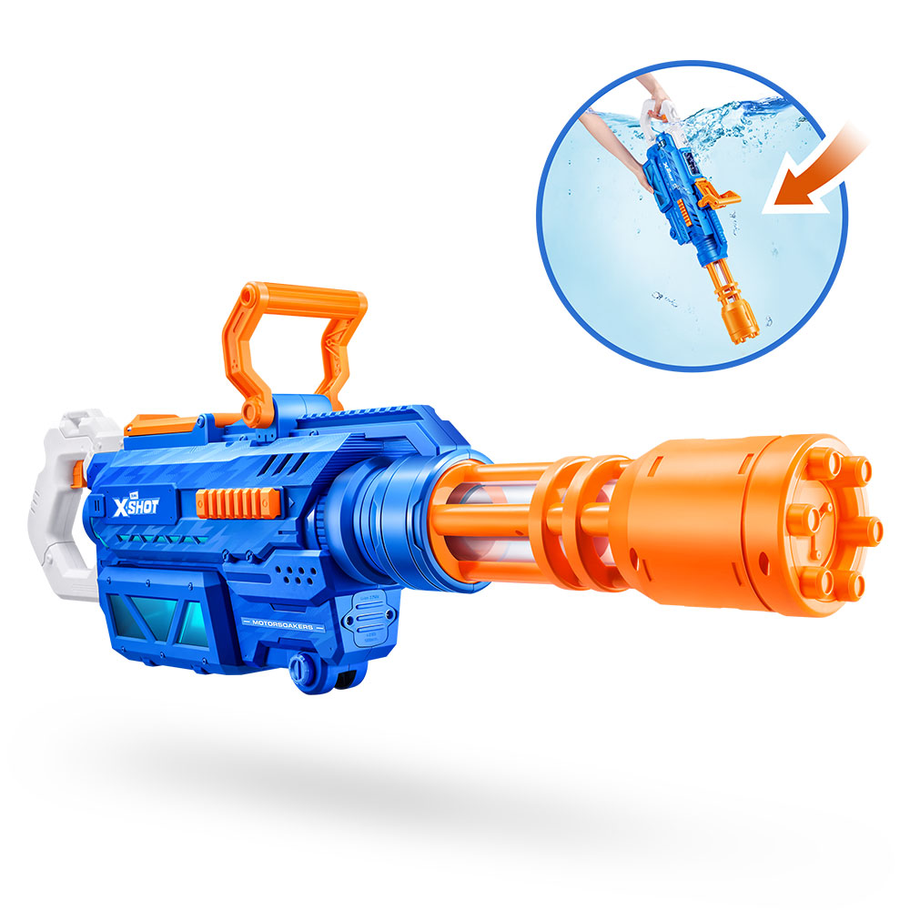 XSHOT Water Gatling Motor Soaker by ZURU. | Toys R Us Canada
