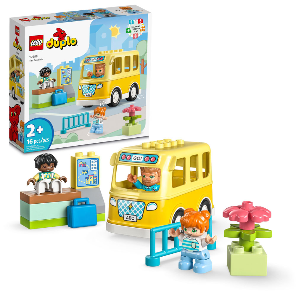LEGO DUPLO Town The Bus Ride 10988 Building Toy Set (16 Pieces) | Toys ...