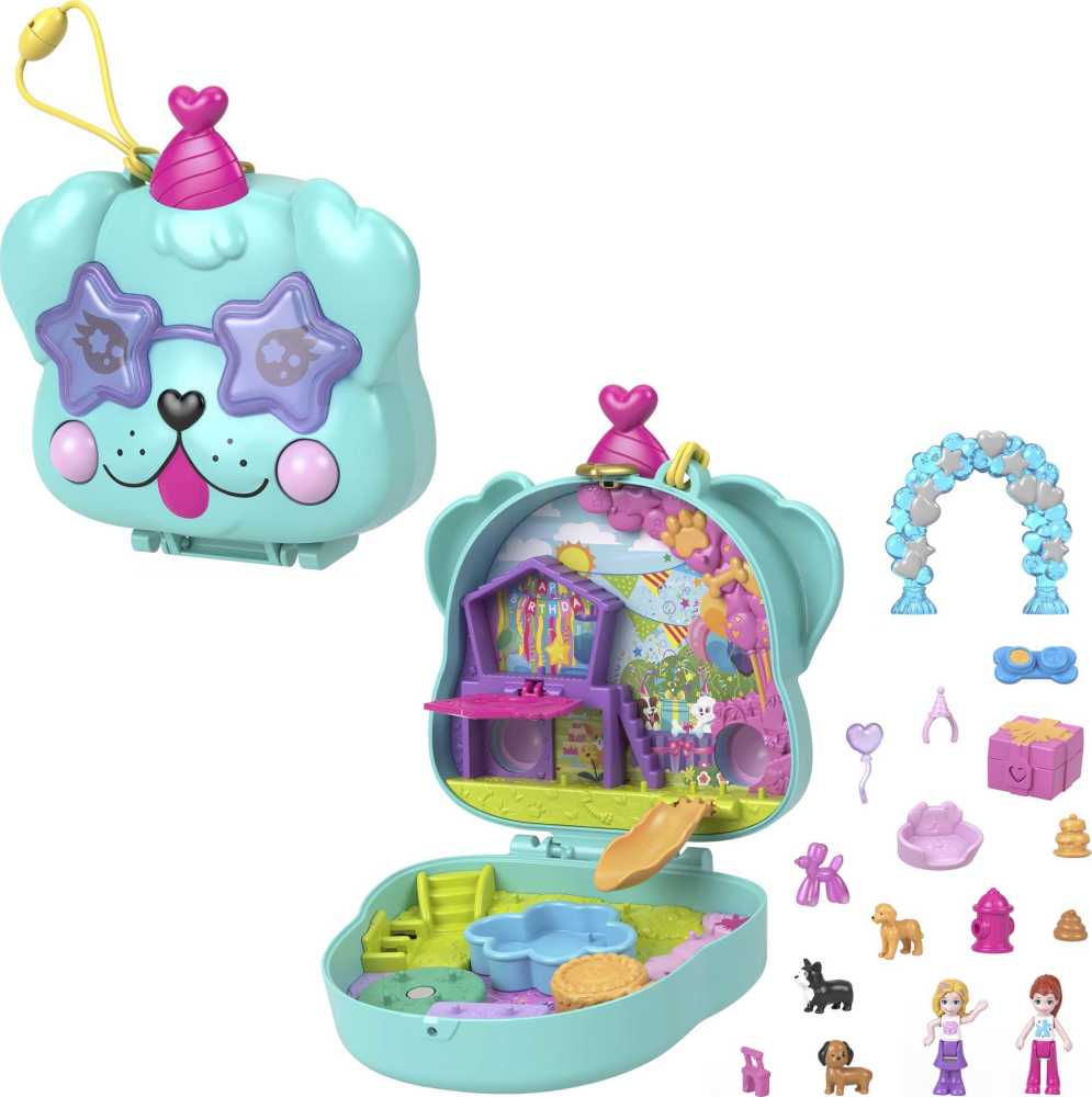 Polly Pocket Doggy Birthday Bash Compact | Toys R Us Canada