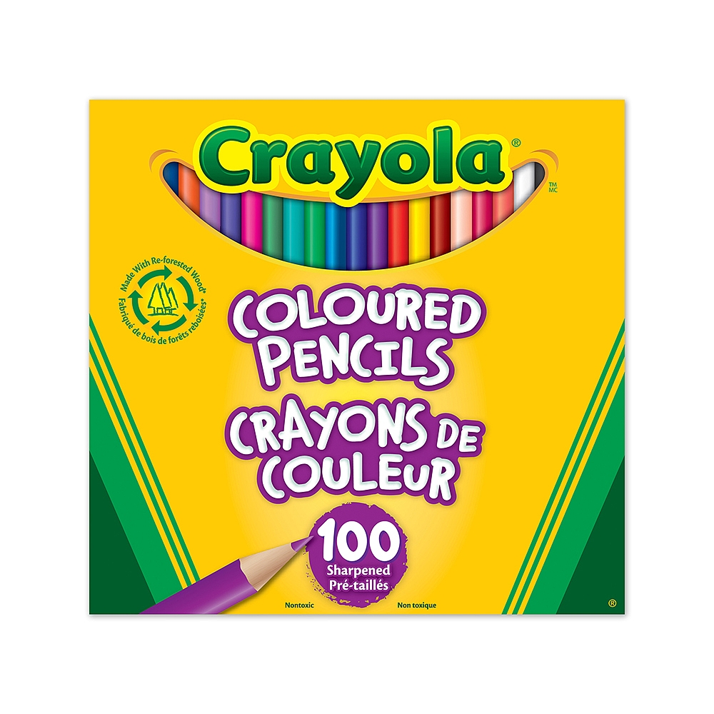 Crayola - 100 Crayons de couleur | Toys R Us Canada
