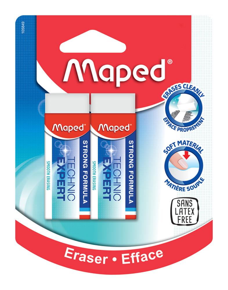 Maped Eraser Technic Expert 2Pk | Toys R Us Canada