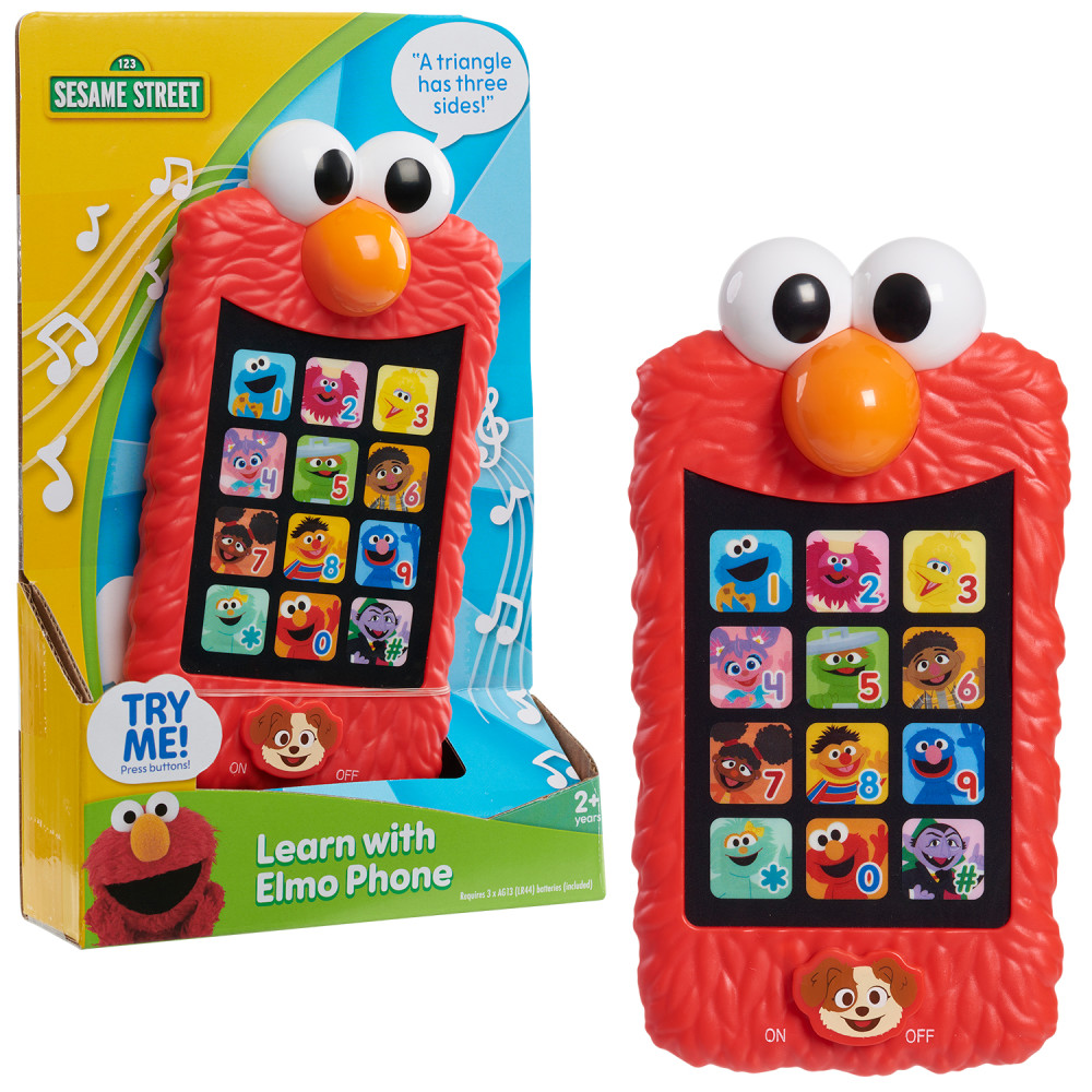 Sesame Street Learn with Elmo Pretend Play Phone, Learning and ...