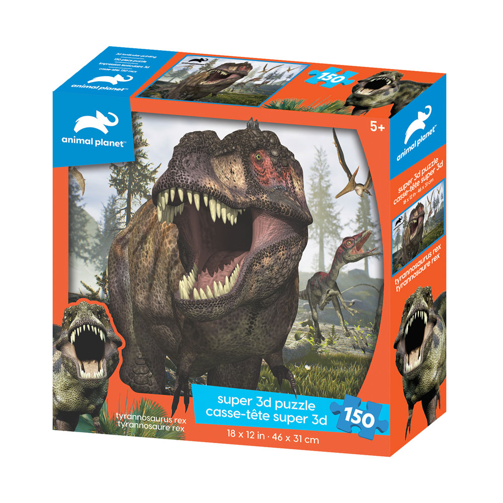 Animal Planet - Tyrannosaurus - 150 Piece 3D Puzzle - R Exclusive ...