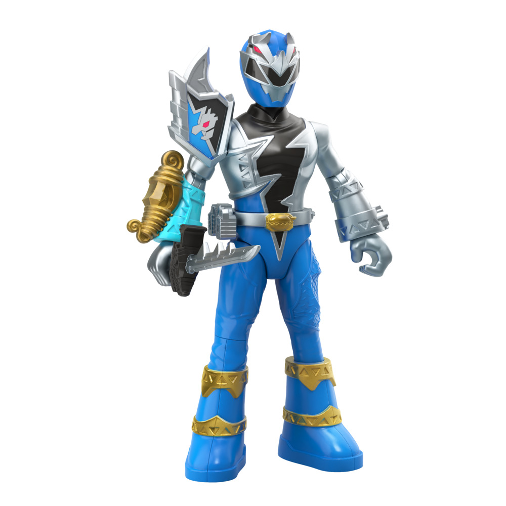 Power Rangers Dino Fury Battle Attackers - 2-Pack Blue Ranger vs ...