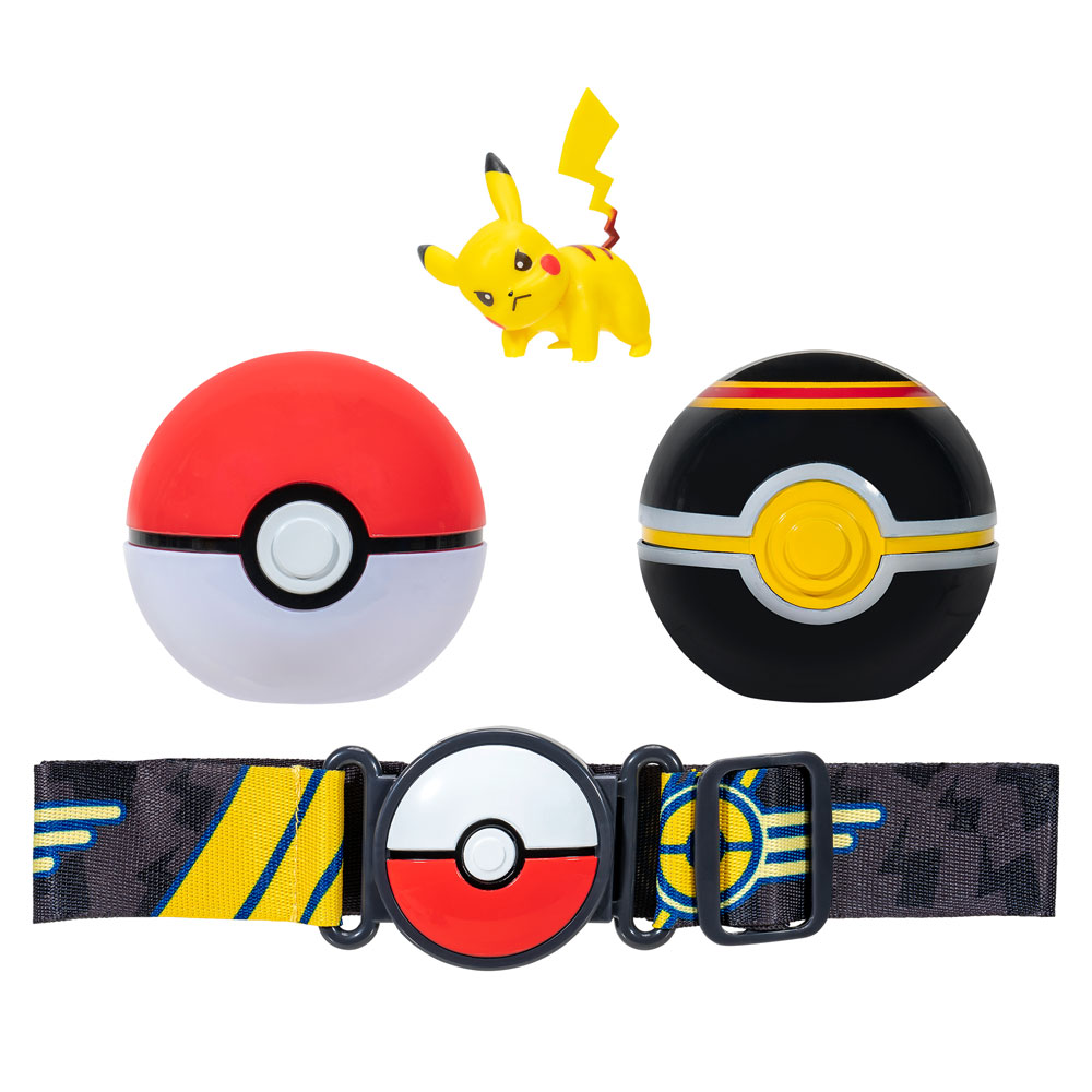 Pokémon Clip 'N' Go Belt Set - Pikachu + Poké Ball and Level Ball ...