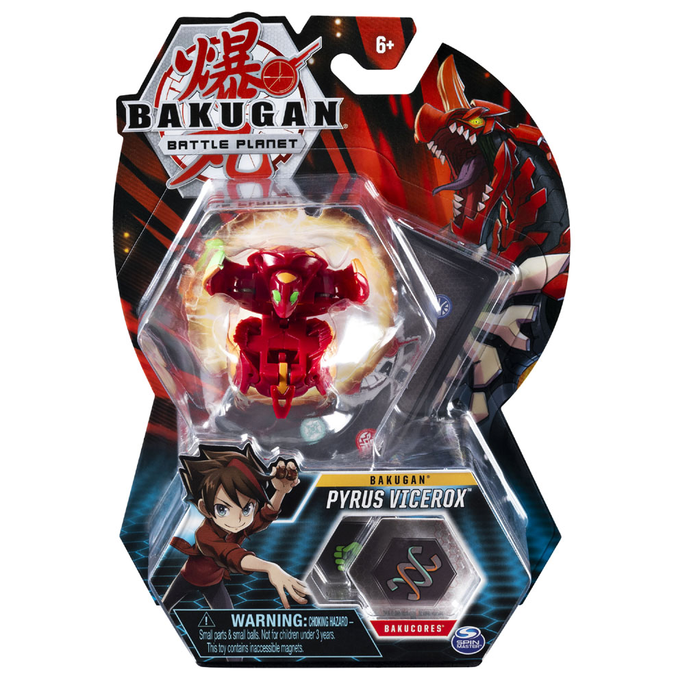 Bakugan, Pyrus Vicerox, 2-inch Tall Collectible Action Figure and ...