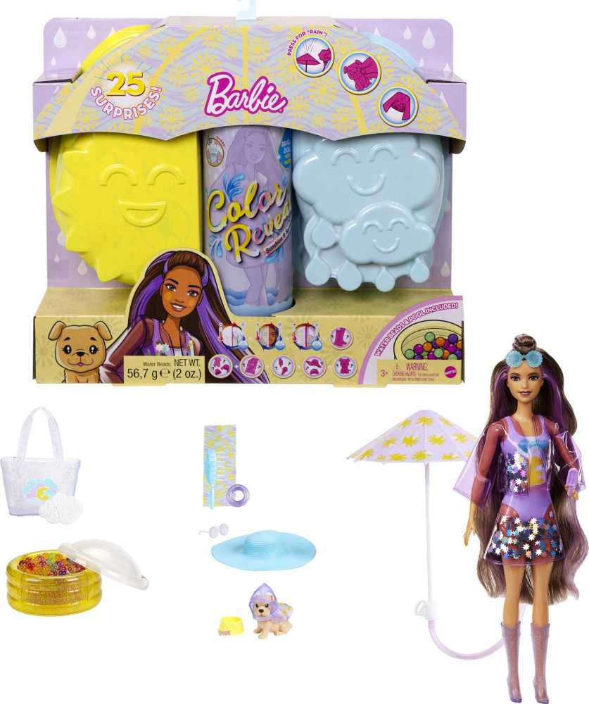 Barbie Color Reveal Sunshine and Sprinkles Doll and Accessories | Toys ...