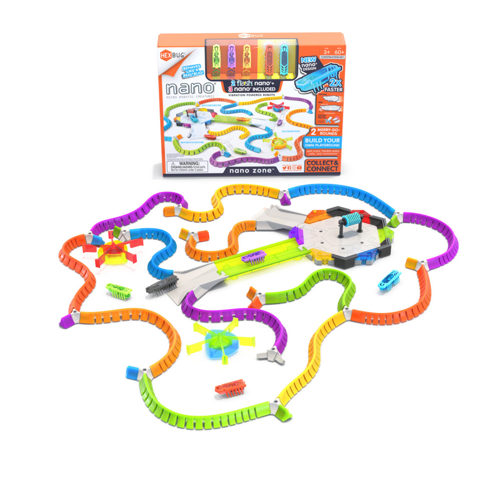 HEXBUG Flash Nano Nano Zone - Colorful Sensory Playset for Kids - Build ...