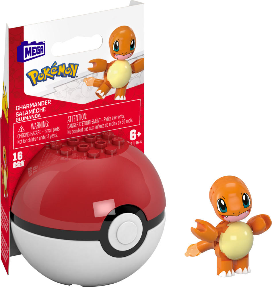MEGA Pokemon Charmander Building Toy Kit (16 pieces) | Toys R Us Canada