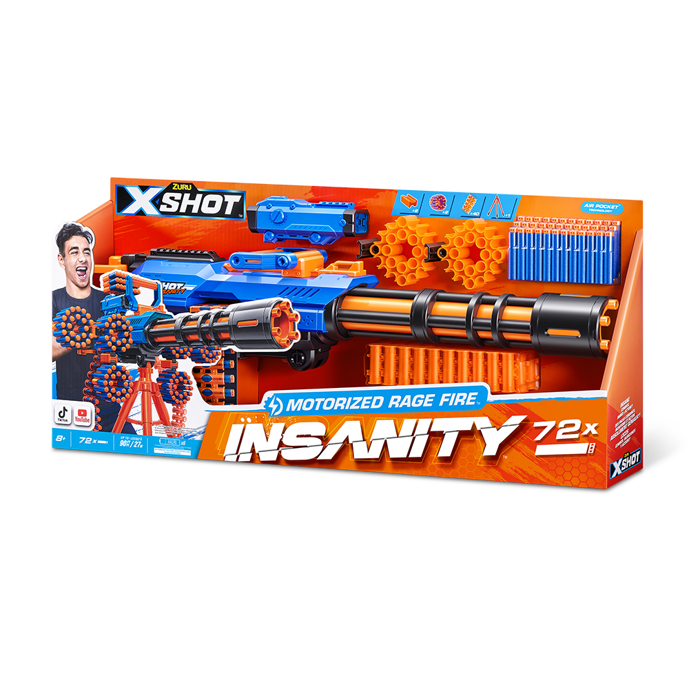X-Shot Insanity Motorized Rage Fire (72 Darts) by ZURU | Toys R Us Canada