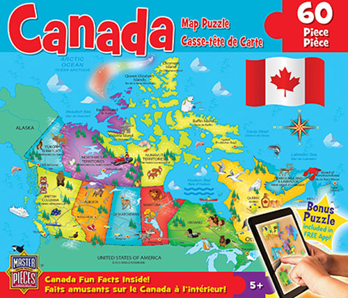 Master Pieces Canada Map Puzzle | Toys R Us Canada