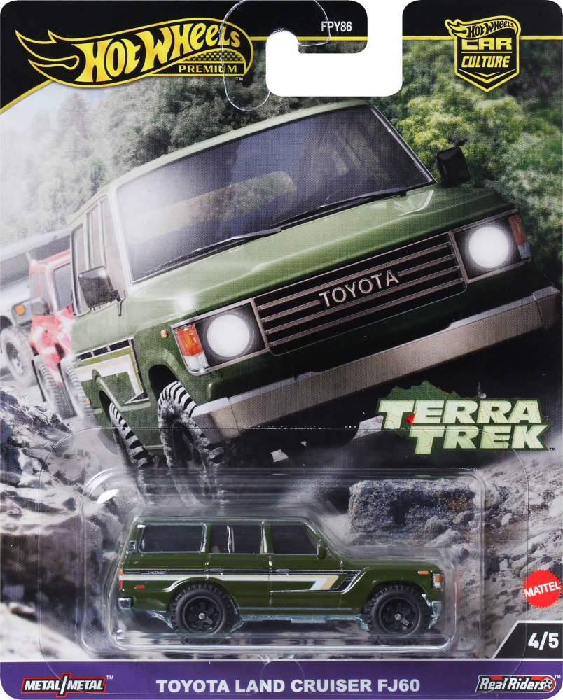 Hot Wheels Premium Car Culture Terra Trek Toyota Landcruiser FJ60 1:64 ...