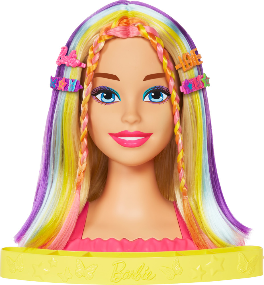 Barbie Deluxe Styling Head with Color Reveal Accessories and Blonde ...