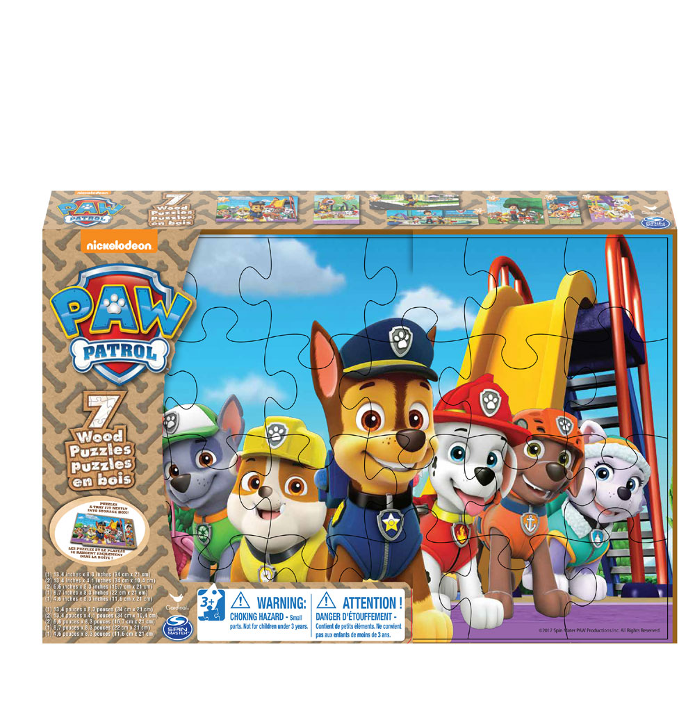 PAW Patrol 7-Pack of Wood Puzzles | Toys R Us Canada