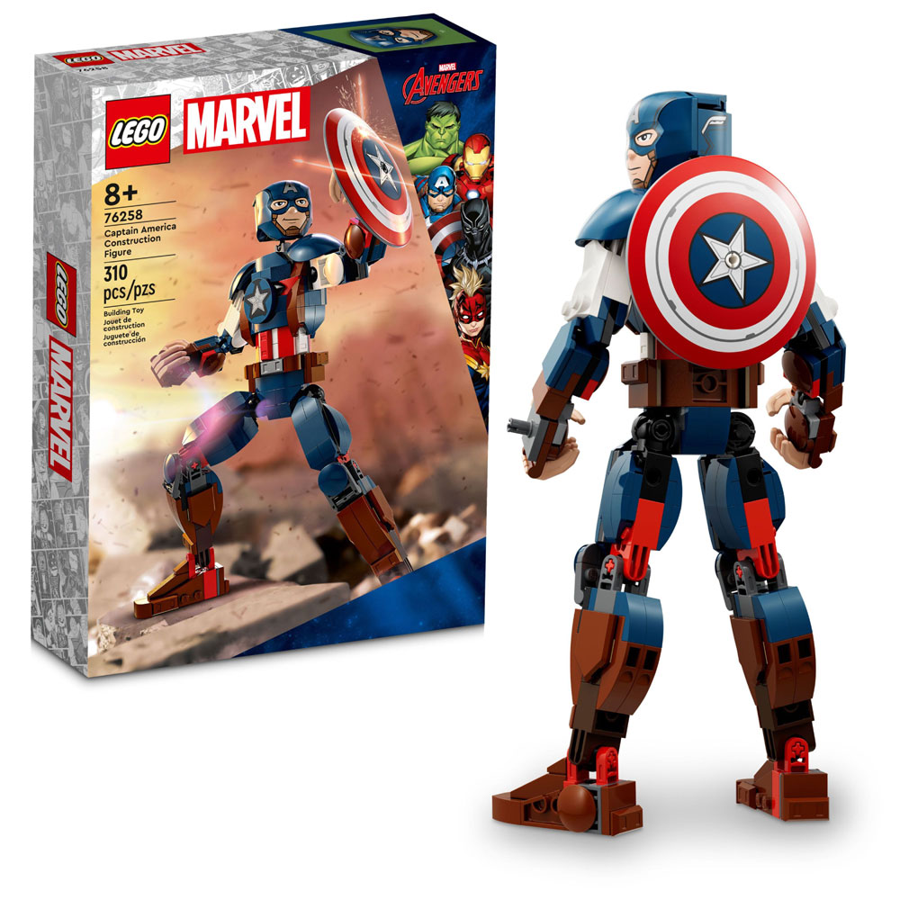LEGO Marvel Captain America Construction Figure 76258 Building Toy Set ...