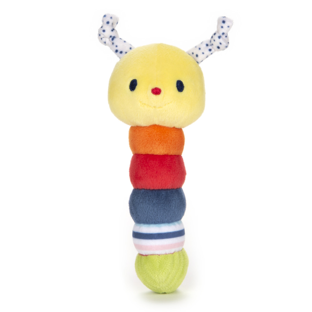 Baby GUND Tinkle Crinkle Caterpillar Stick Rattle, Sensory Stimulating ...