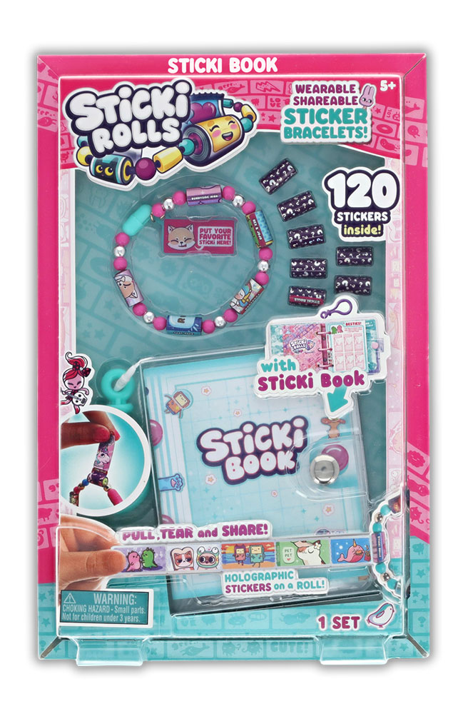 Sticki Rolls - Wearable Shareable Sticker Jewelry - Sticki Book Kit ...