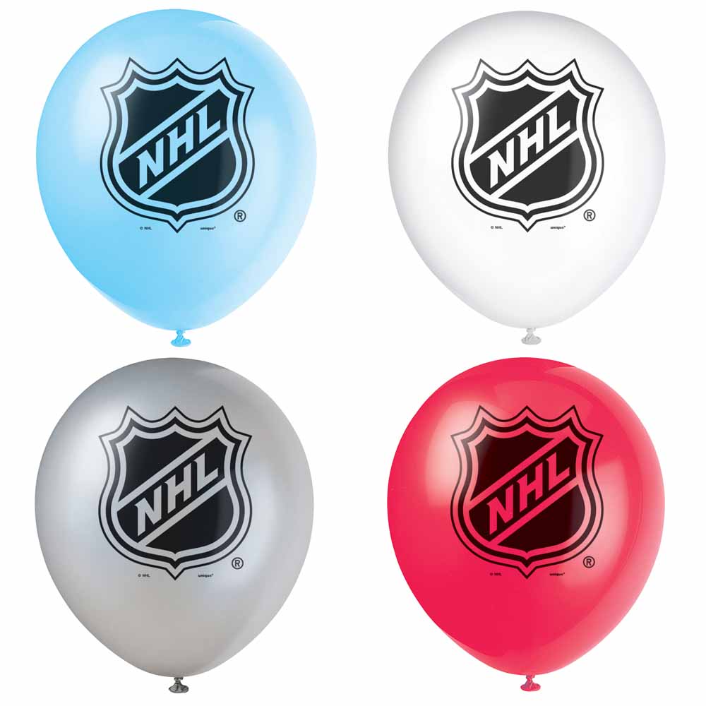 NHL Fans 12" Latex Balloons, 8 pieces | Toys R Us Canada