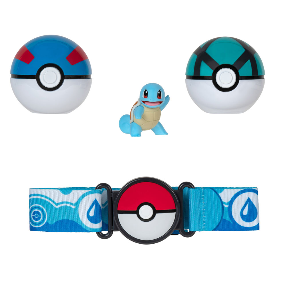 Pokémon - Ensemble de ceinture Clip 'N Go - Carapuce (Squirtle) + Super ...