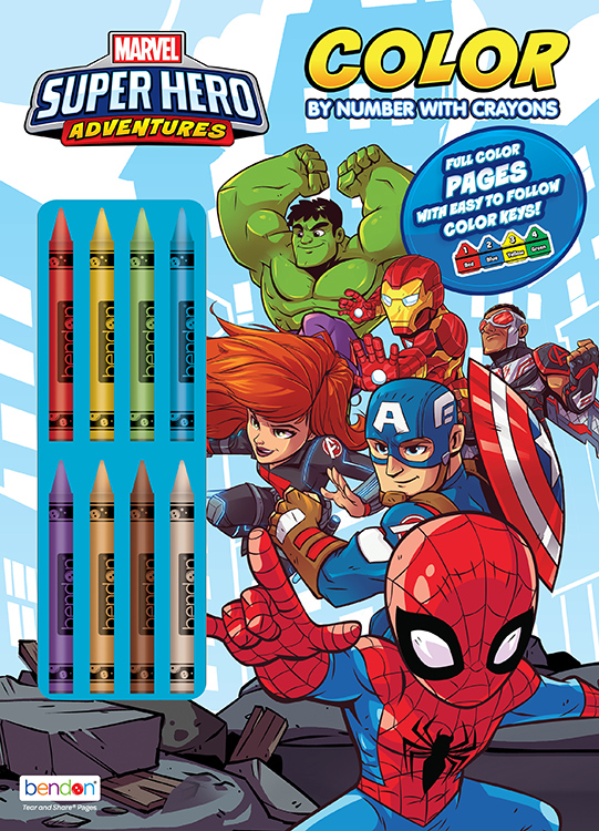 Superhero Color By Number - English Edition | Toys R Us Canada