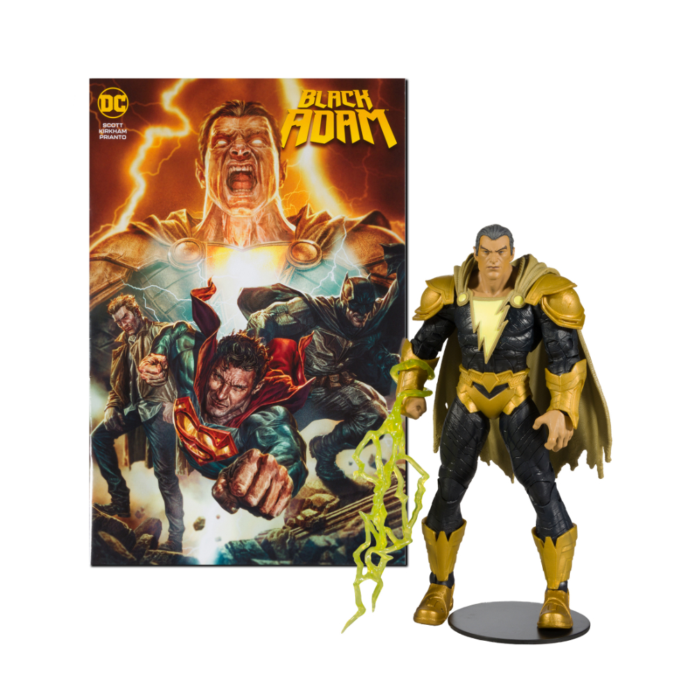 DC Direct - 7 Inch Figurine with Comic - Black Adam Comic - Black Adam ...