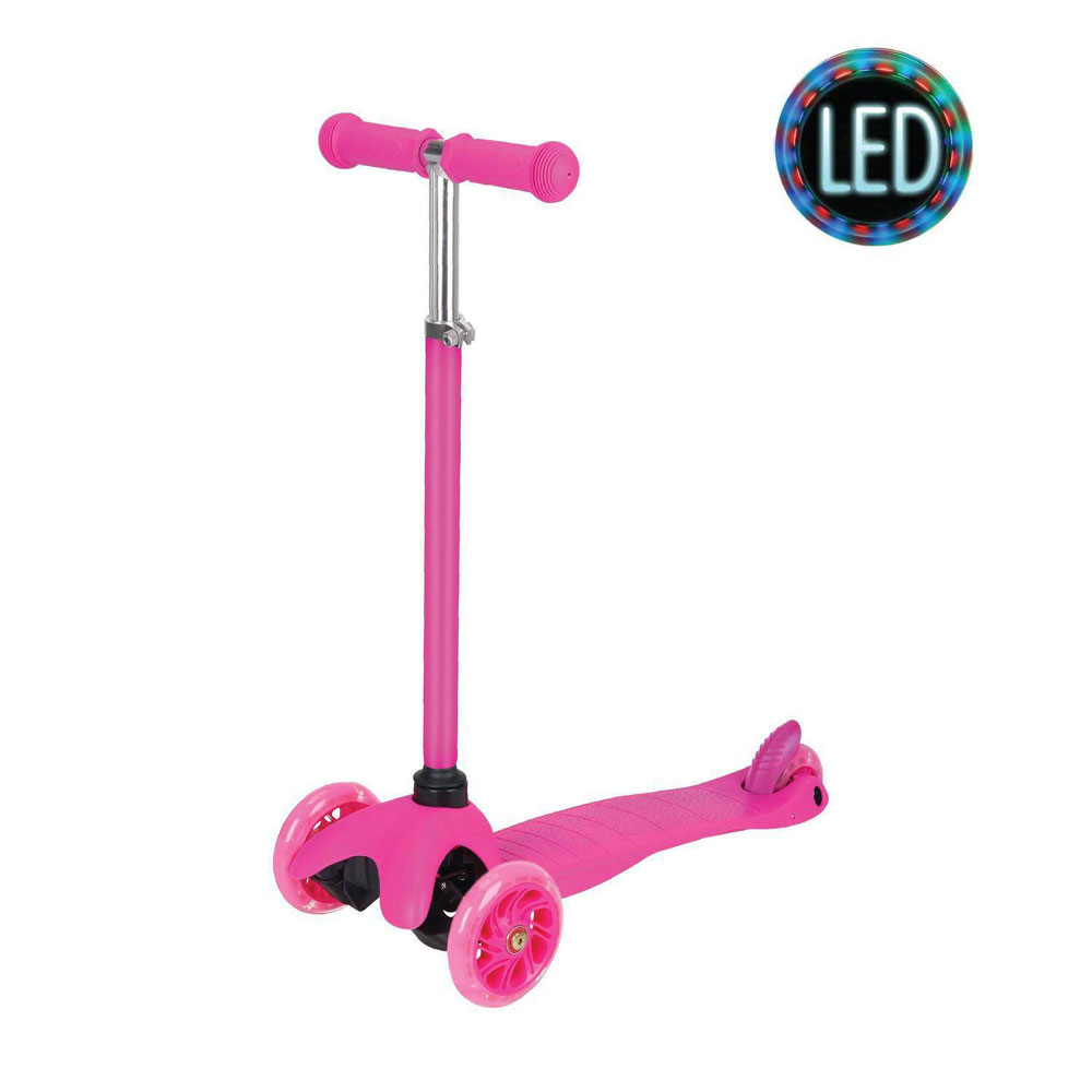 Rugged Racer Mini Deluxe 3 Wheel Kick Scooter - Pink - English Edition ...
