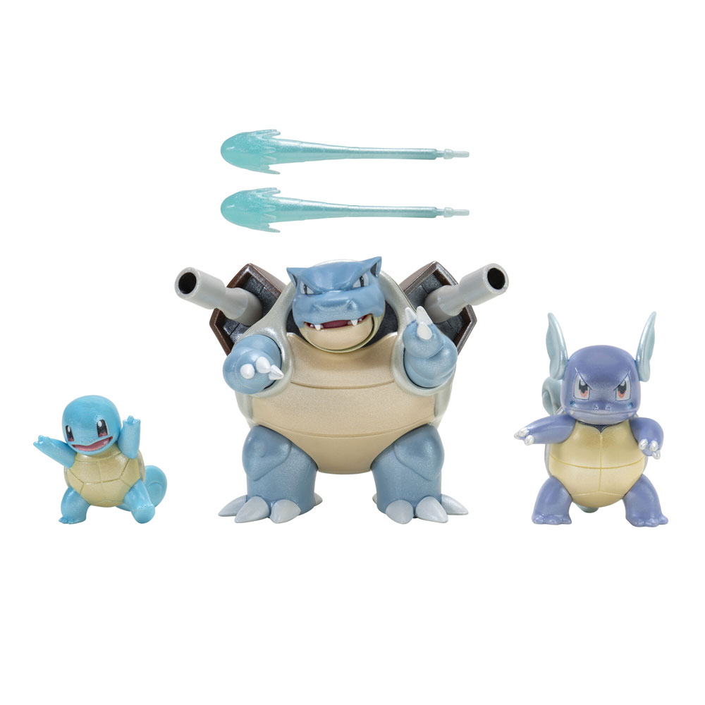 Pokémon Select Evolution Multipack - Squirtle #3, Wartortle, Blastoise ...