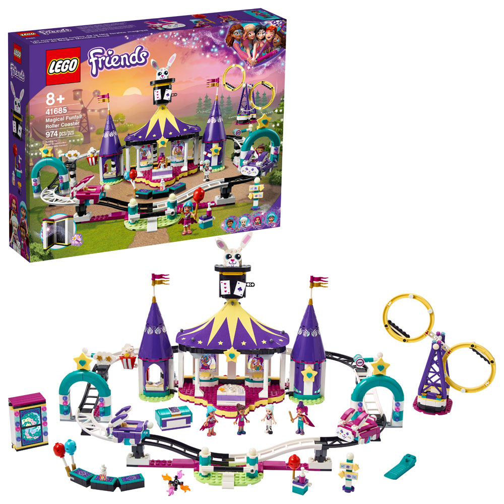 LEGO Friends Magical Funfair Roller Coaster 41685 (974 pieces) | Toys R ...
