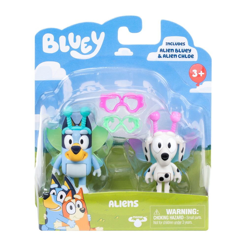 Bluey Figure 2Pk Aliens Bluey & Chloe | Toys R Us Canada