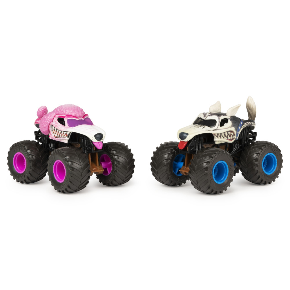 Monster Jam, Official Monster Mutt Poodle vs. Monster Mutt Husky Color ...
