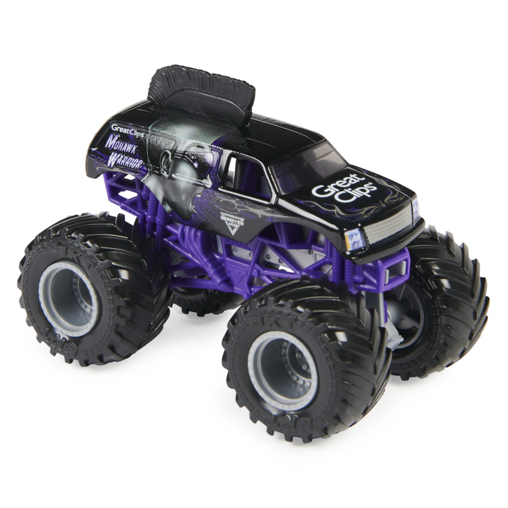 Monster Jam, Official Mohawk Warrior Truck, Die-Cast Vehicle, 1:64 ...