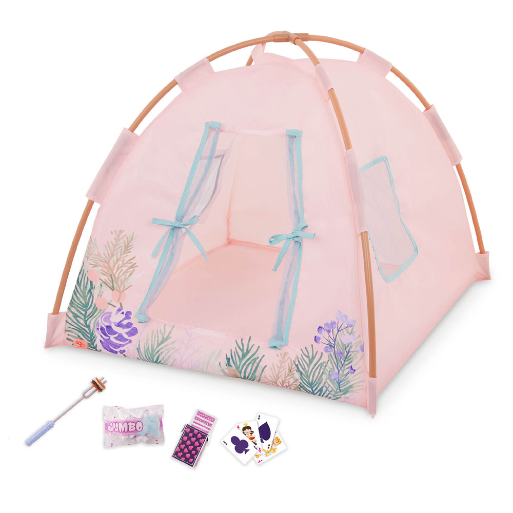 Our Generation Camping Nights Tent & Accessories Set for 18-inch Dolls ...